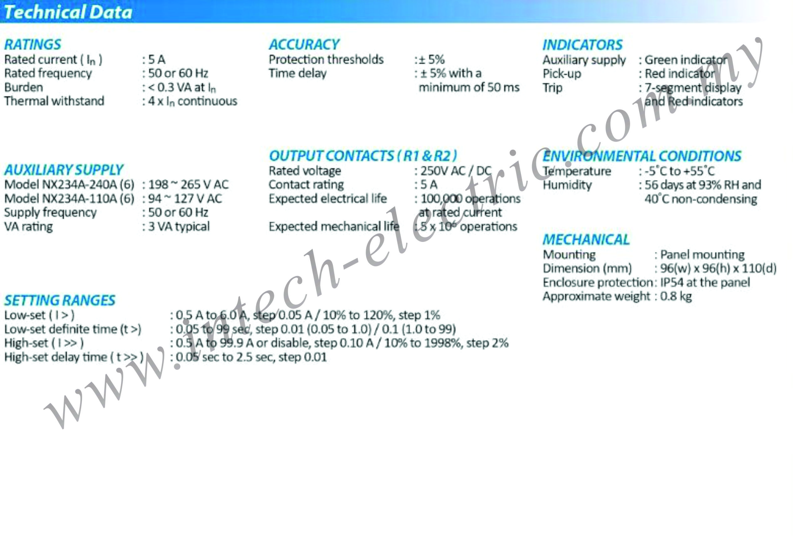 NX234A Overcurrent Relay Johor Bahru (JB), Malaysia, Ulu Tiram Supplier ...