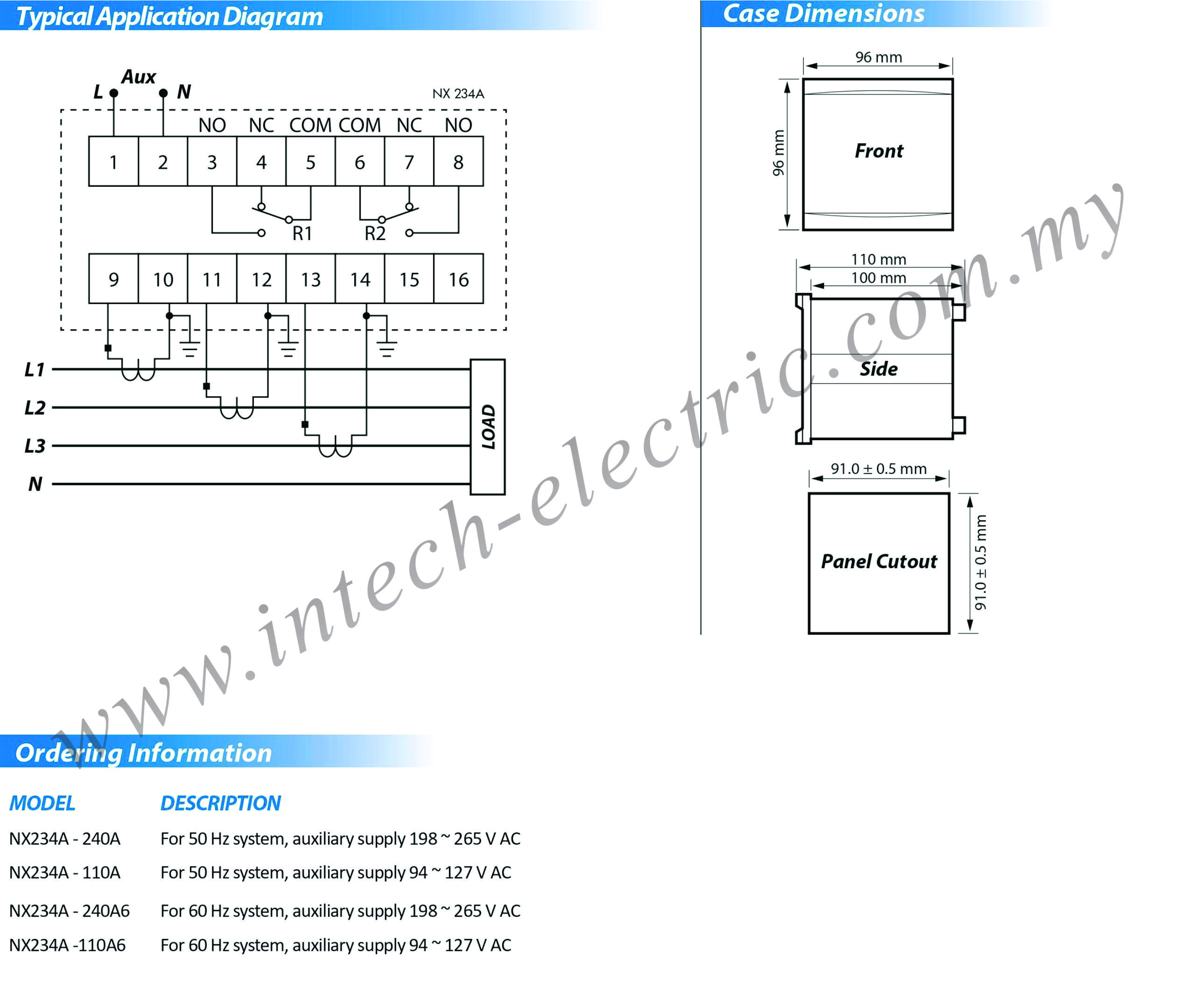 NX234A Overcurrent Relay Johor Bahru (JB), Malaysia, Ulu Tiram Supplier ...