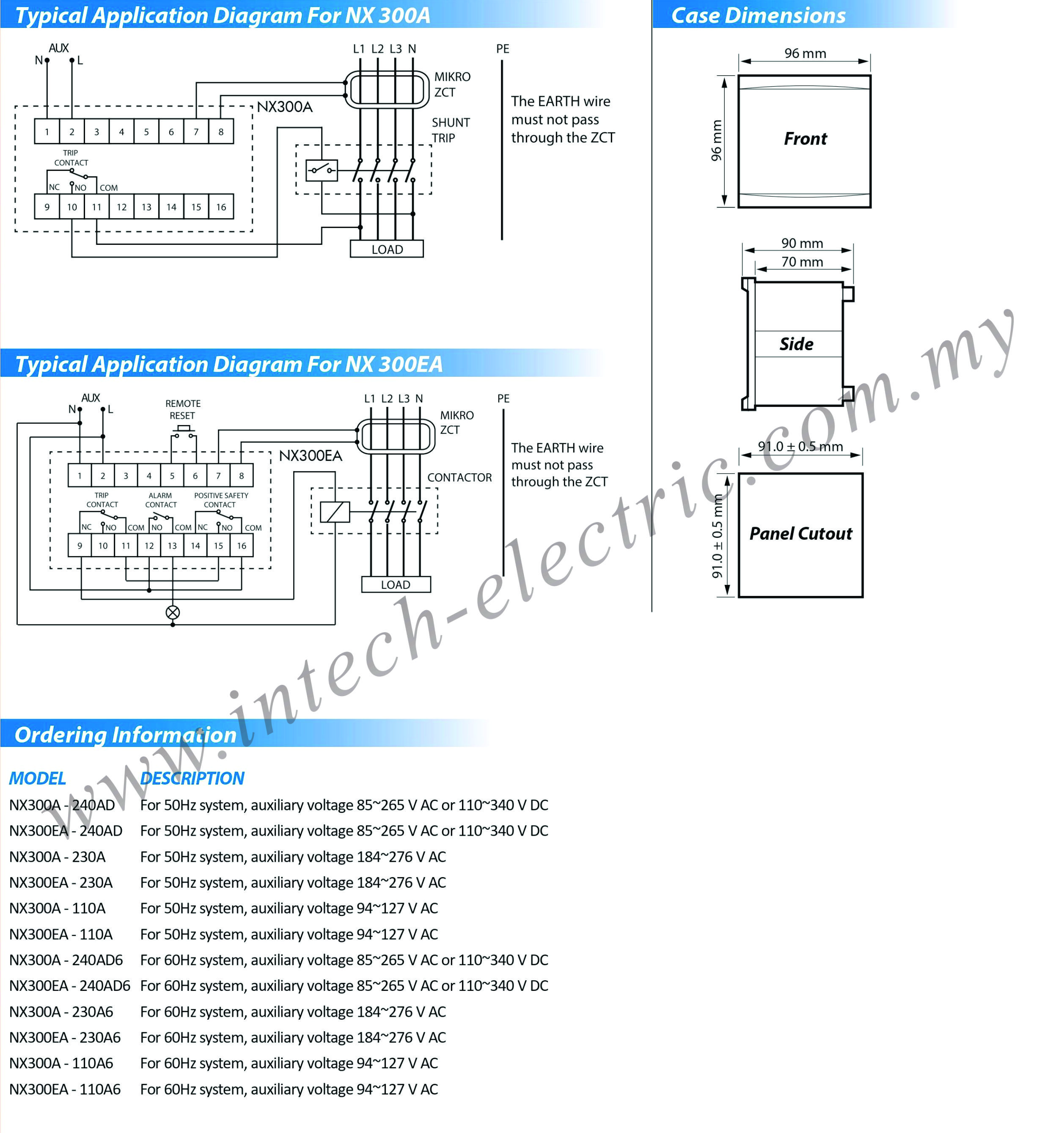 NX300A & 300EA Earth Leakage Relay Johor Bahru (JB), Malaysia, Ulu ...