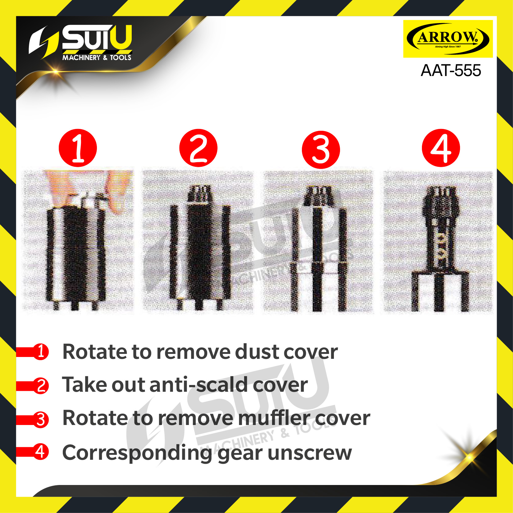 ARROW AAT-555 / AAT555 Mini Powder Actuated Tool Set (Rivet Gun) Hand ...