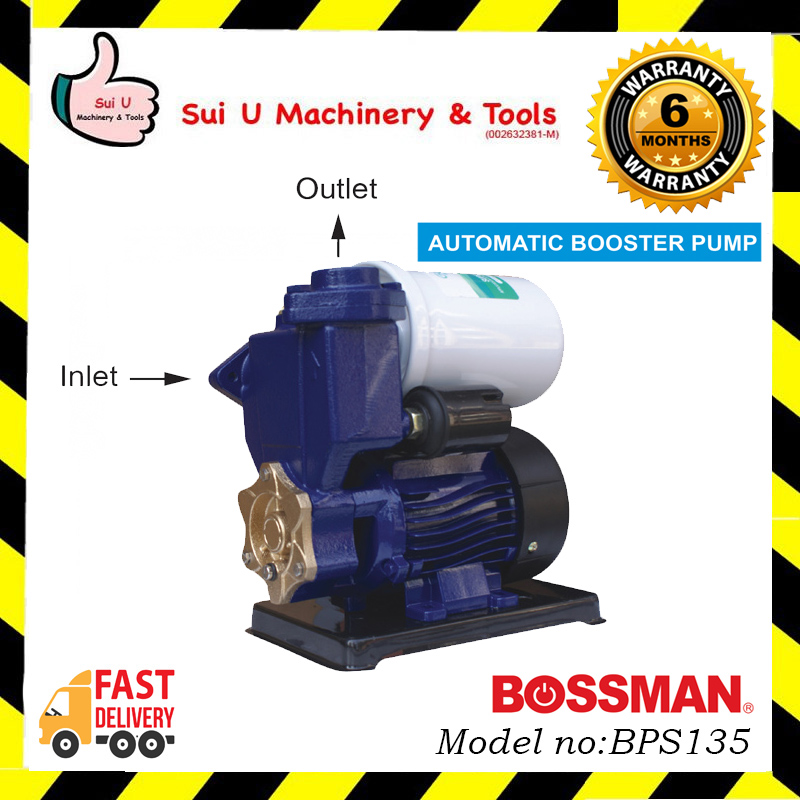 BOSSMAN BPS135 0.5HP Automatic Booster Pump 370W Auto Pump Water Pump ...
