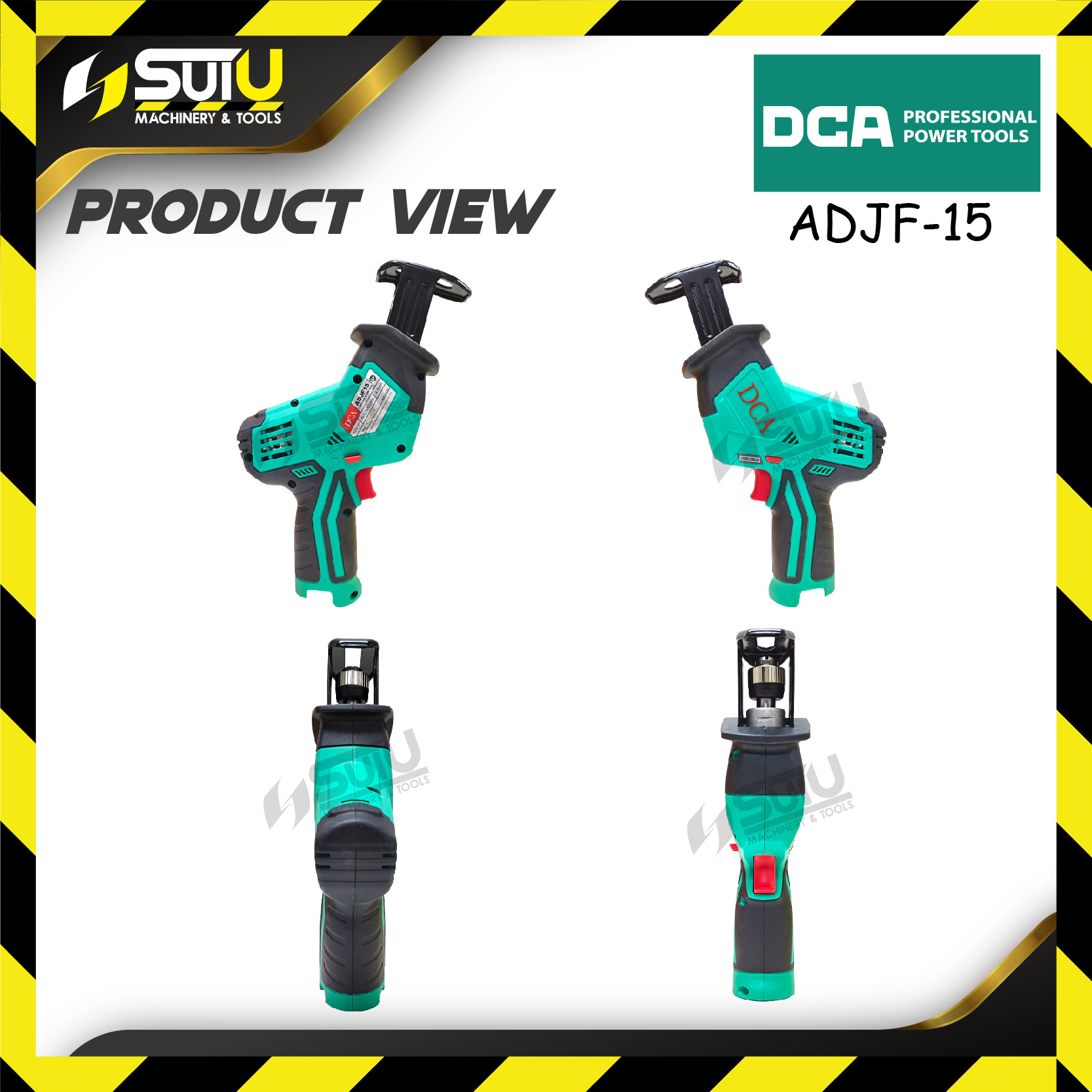 DCA ADJF15 / ADJF15Z 12V 14.5MM Cordless Sabre Saw 3000RPM (SOLO - No ...