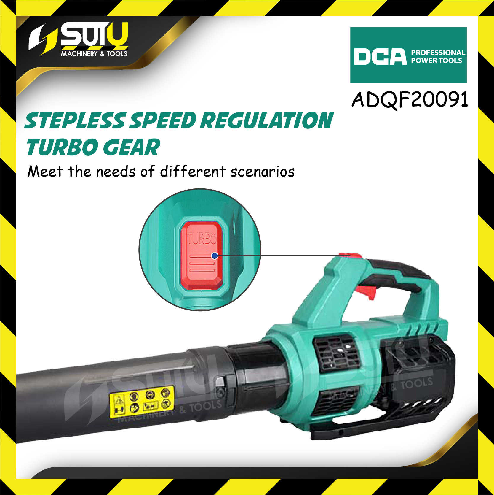 DCA ADQF20091 / ADQF20091Z 20V Brushless Cordless Blower (SOLO - No ...
