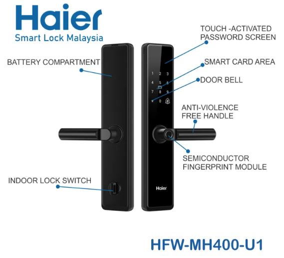 HAIER Smart Door Lock HFW-MH400-U1 Perak, Ipoh, Malaysia Installation ...