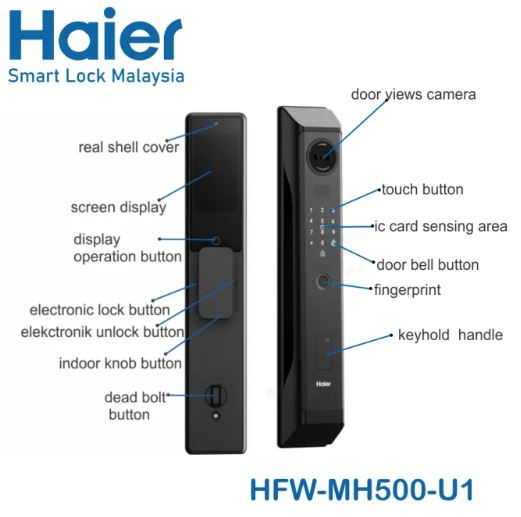 HAIER Smart Door Lock HFW-MH500-U1 Perak, Ipoh, Malaysia Installation ...