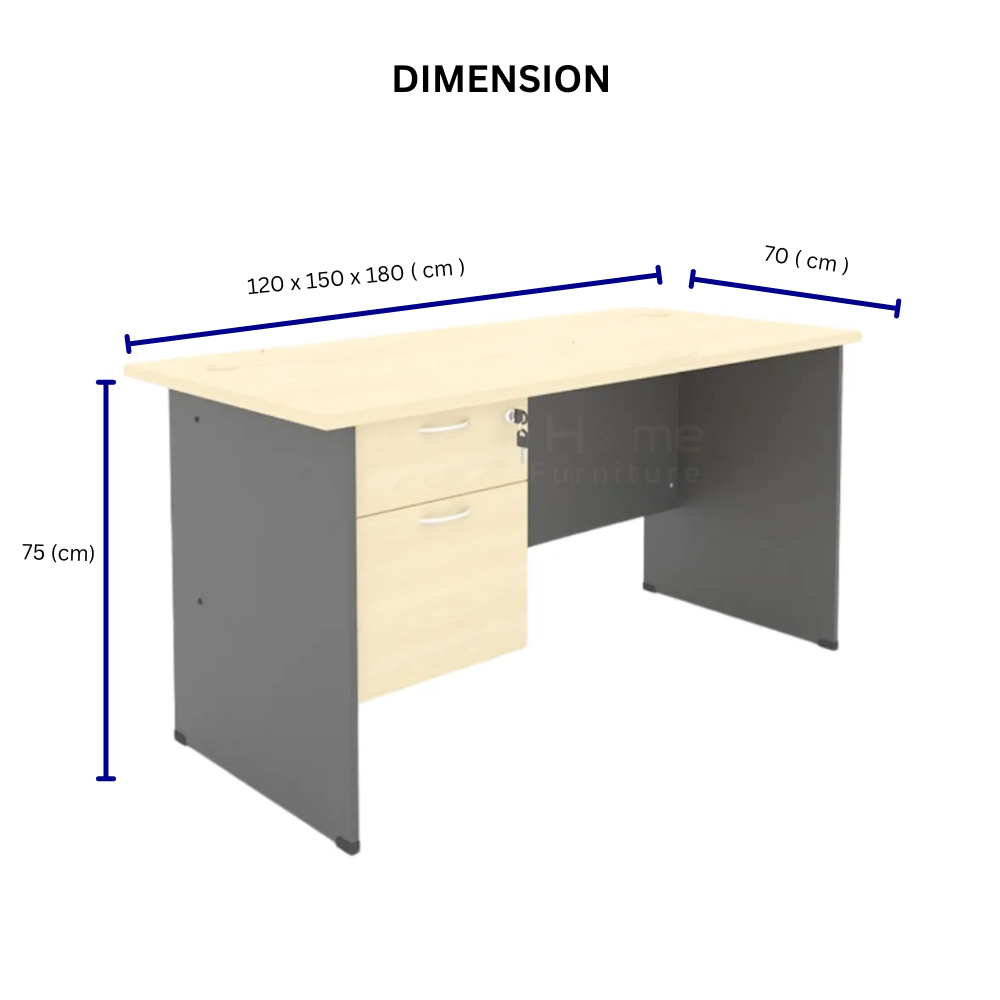 Standard Office Table (M) CW 1Drawer 1 Filing | Office Furniture OFFICE ...