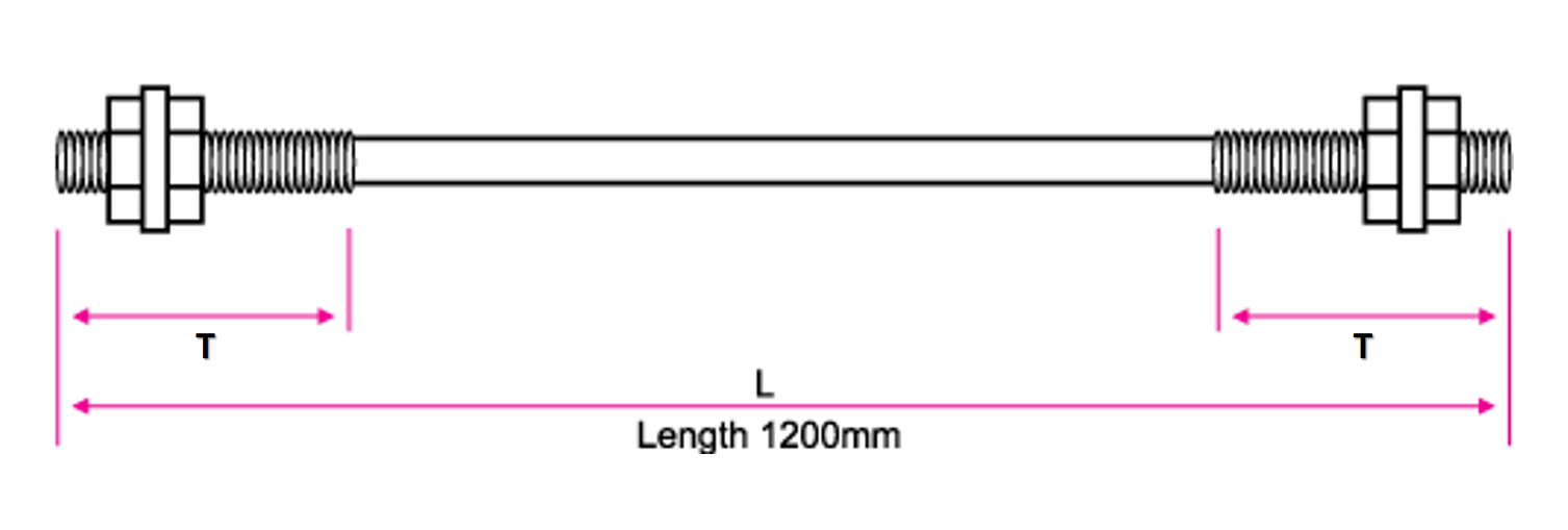 Tie Rod Sag Rod 12mm Diameter Penang Malaysia Simpang Ampat