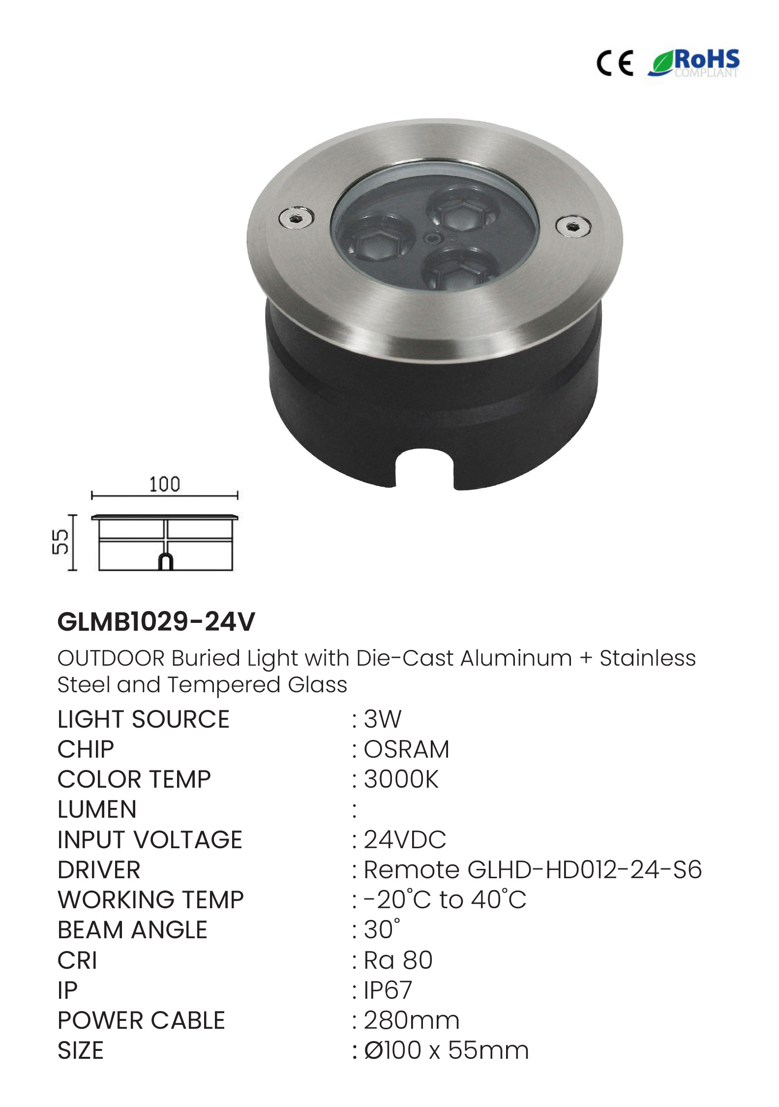 OUTDOOR Buried Light (GLMB1029-24V) Selangor, Malaysia, Kuala Lumpur ...