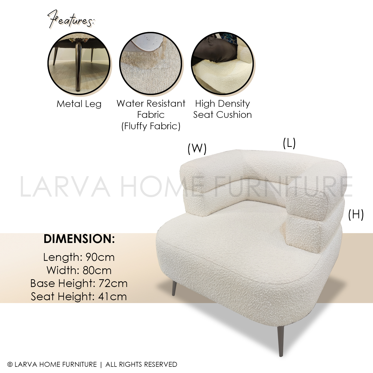 Chanel Designer Sofa Living Collection Sofa Perak, Malaysia, Ipoh ...