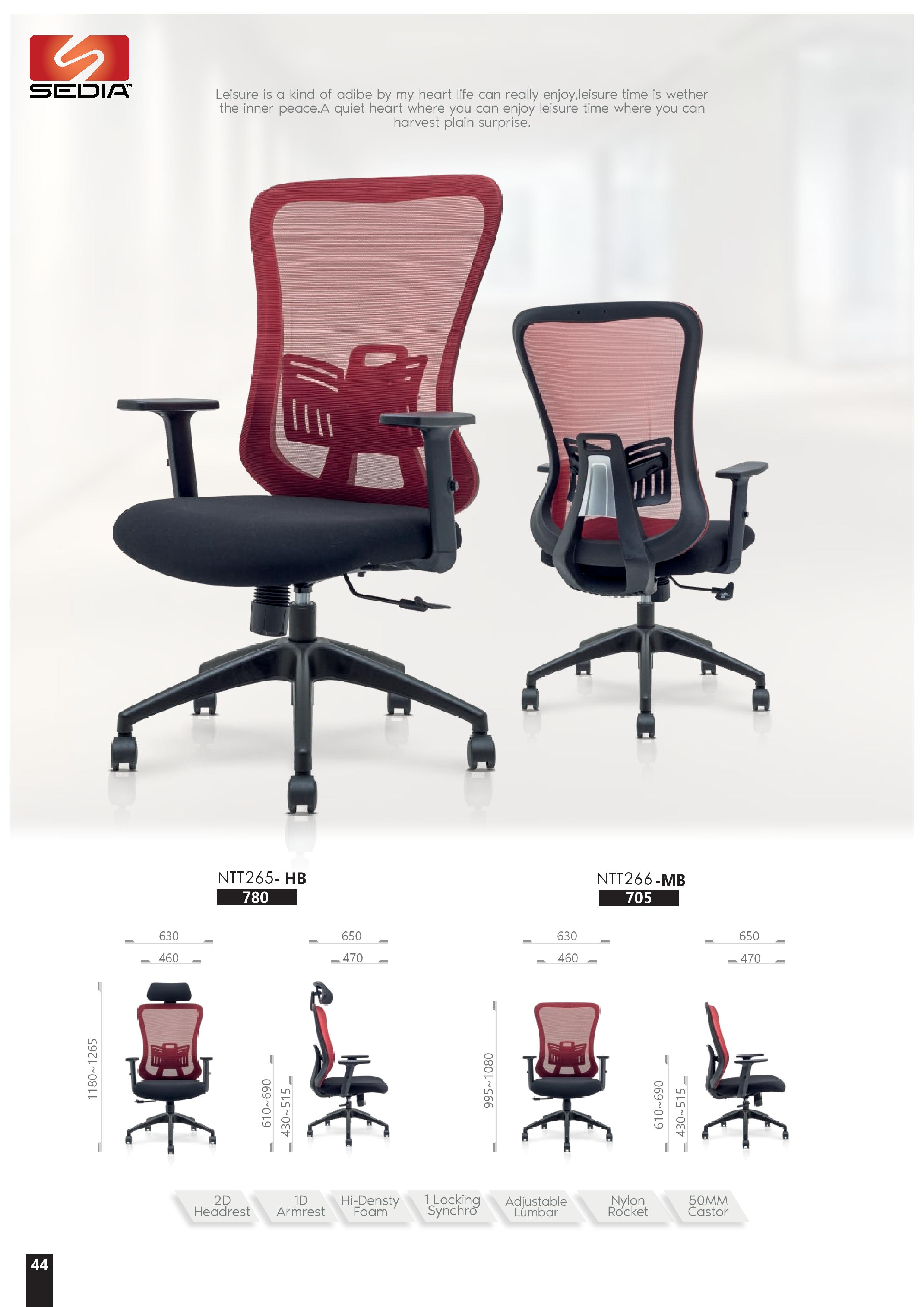 Executive High Back Mesh Chair (FENELLA Series) OFFICE EQUIPMENT Kuala ...