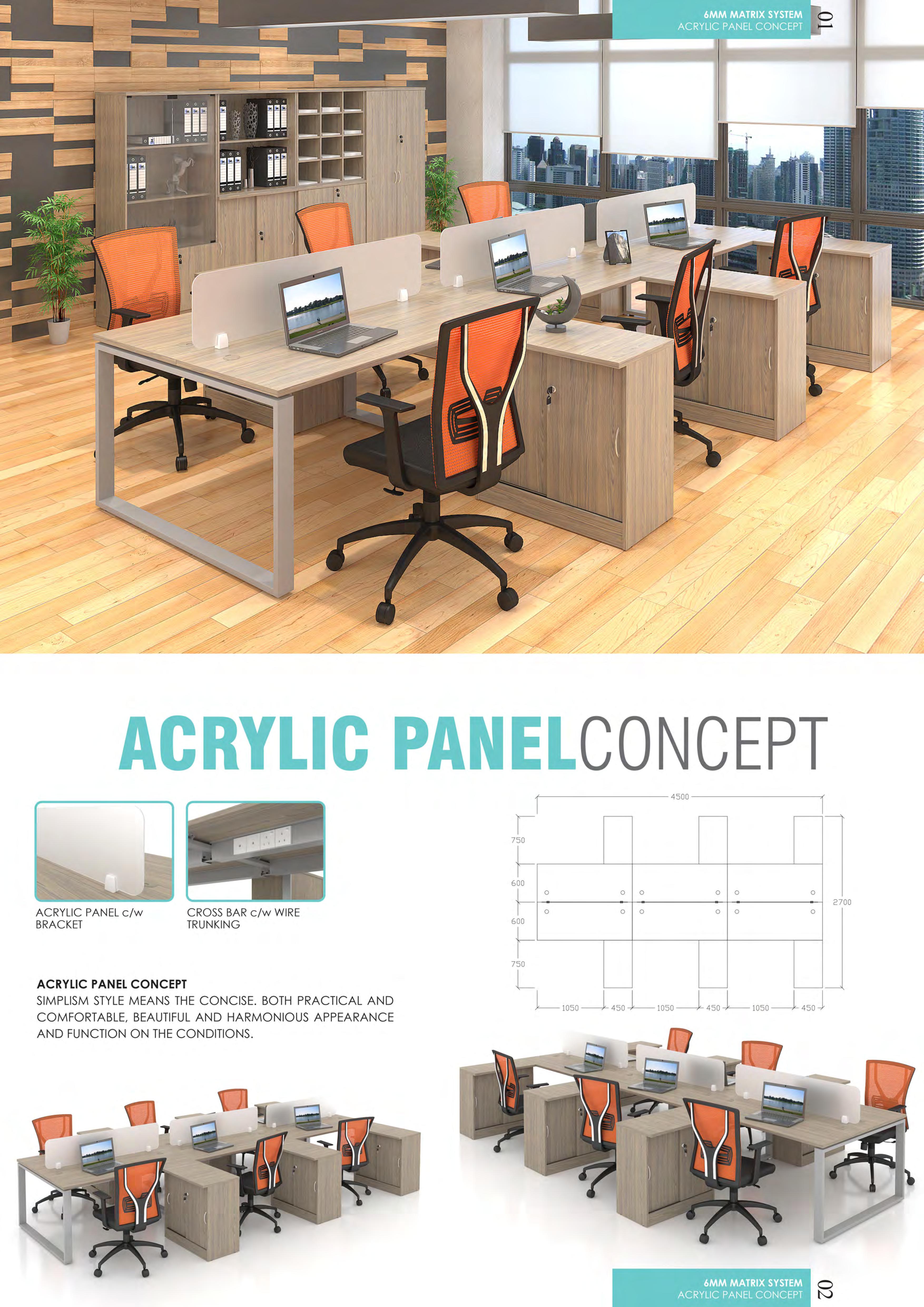 Office Workstation (ACRYLIC PANEL Concept) Kuala Lumpur (KL), Malaysia ...