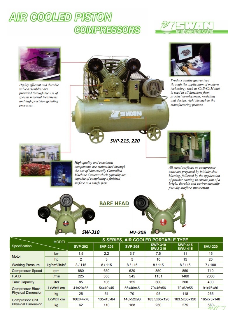 SWAN AIR COMPRESSOR Masai, Johor Bahru (JB), Malaysia Supplier, Dealer ...