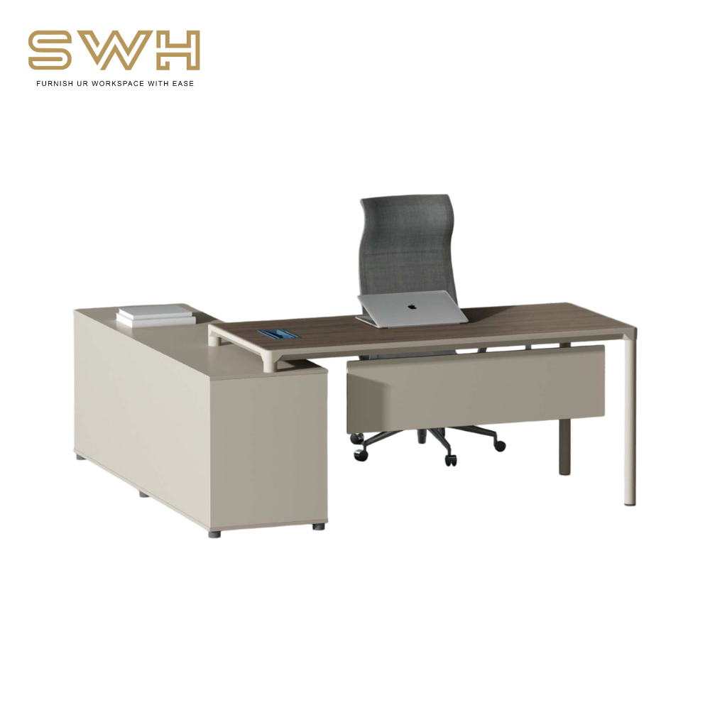 MEGAN L Shape Executive Desk Table | Office Furniture Shop Online ...