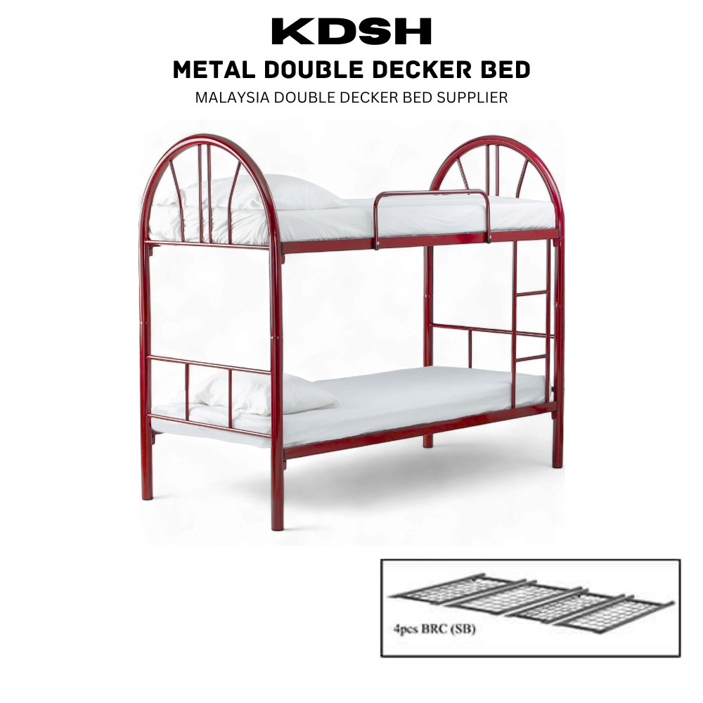Powder Coat Metal Double Decker Bed ( Splitable ) | JTK Approved ...