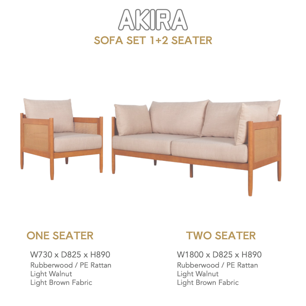AKIRA MUJI SERIES 1 Seater Sofa | Sofa Living Room Penang, Selangor ...