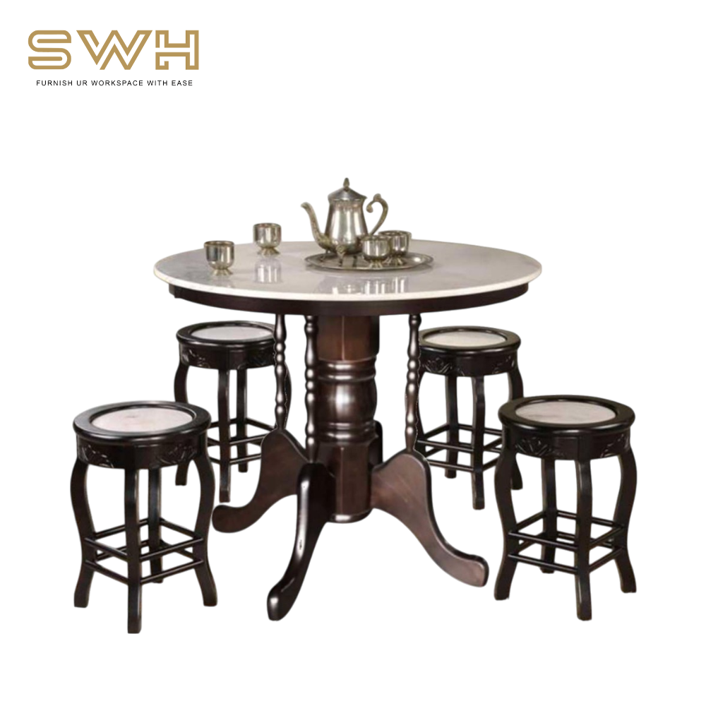 KS01-SH Kopitiam Round Table And Stool Set 1+4 | Kopitiam Cafe ...
