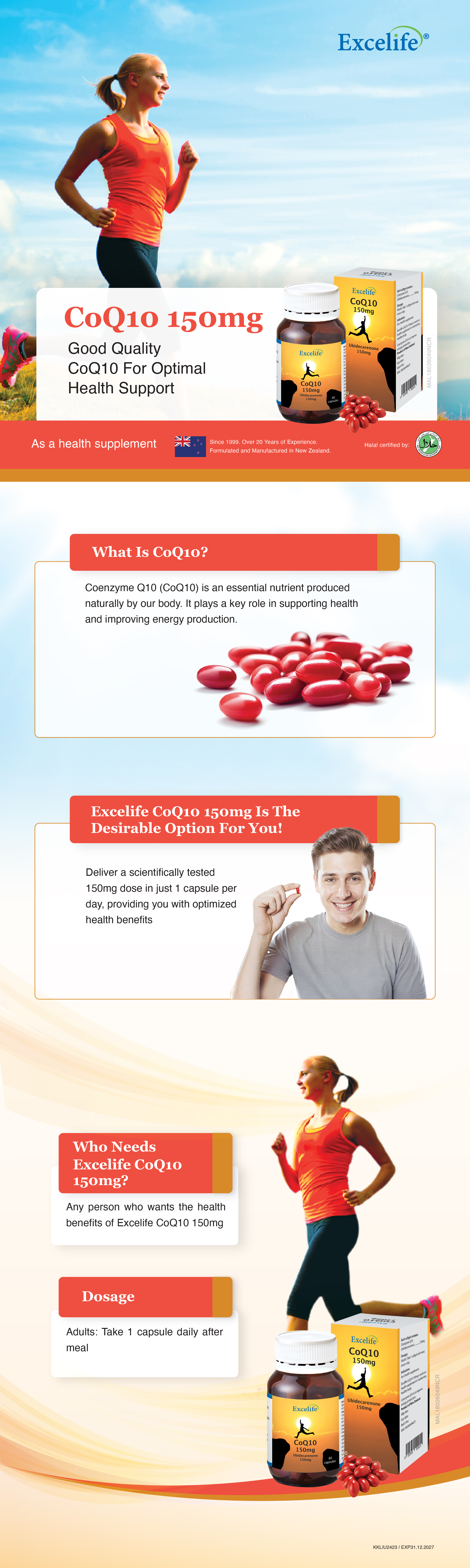 Excelife CoQ10 | 1 Box 60 Capsules Shah Alam Supplier, Wholesaler | E ...