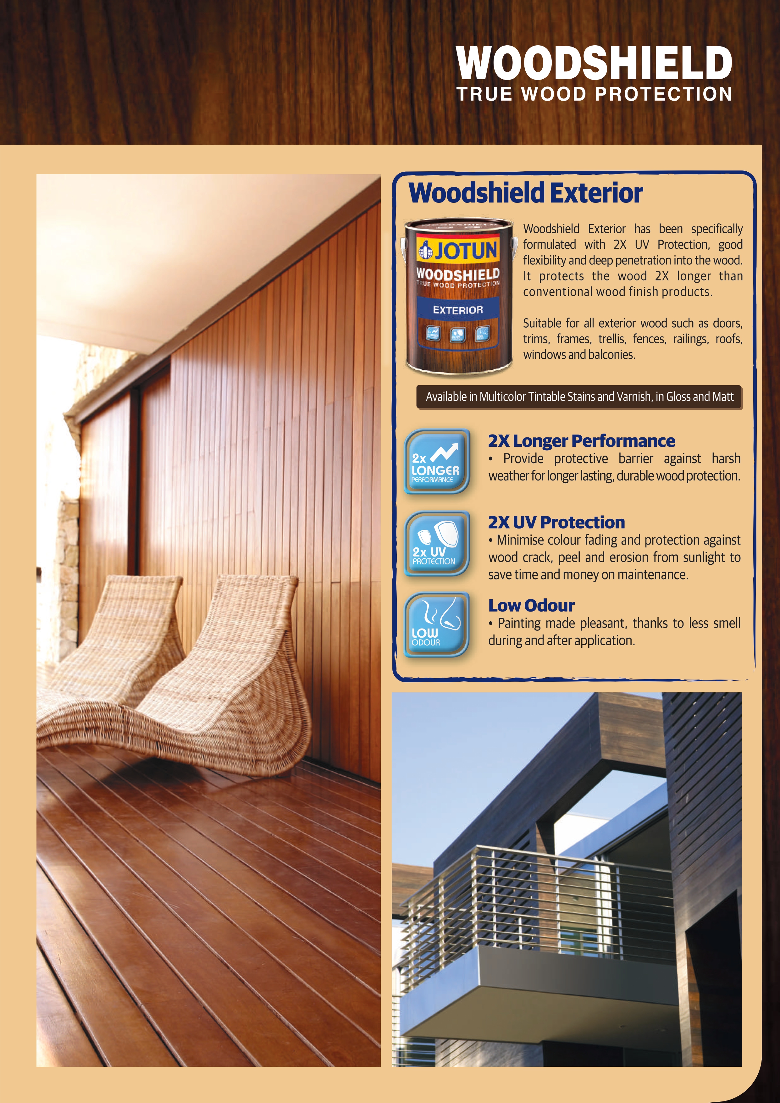 JOTUN WOODSHIELD EXTERIOR WOOD & METAL PAINT Penang, Malaysia, Gelugor ...
