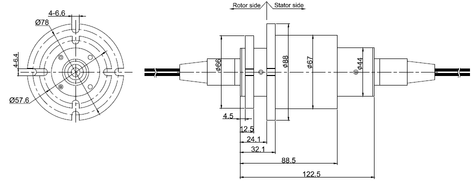 Four Channels Fiber Optic Slip Rings (MFO400 Series) Johor Bahru (JB ...