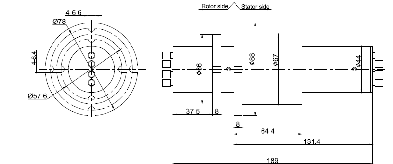 Four Channels Fiber Optic Slip Rings (MFO400B Series) Johor Bahru (JB ...
