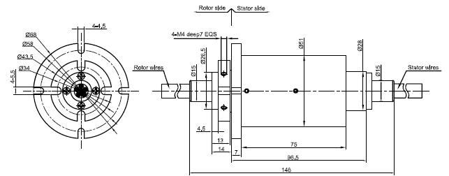 Six Channels Fiber Optic Slip Rings (MFO600A Series) Johor Bahru (JB ...