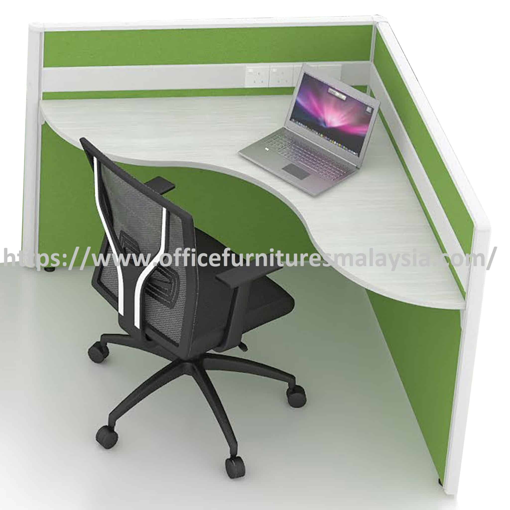 4 Ft X 4 Ft Glorious Triangle Wave Modern Office Workspace 1 Seater ...