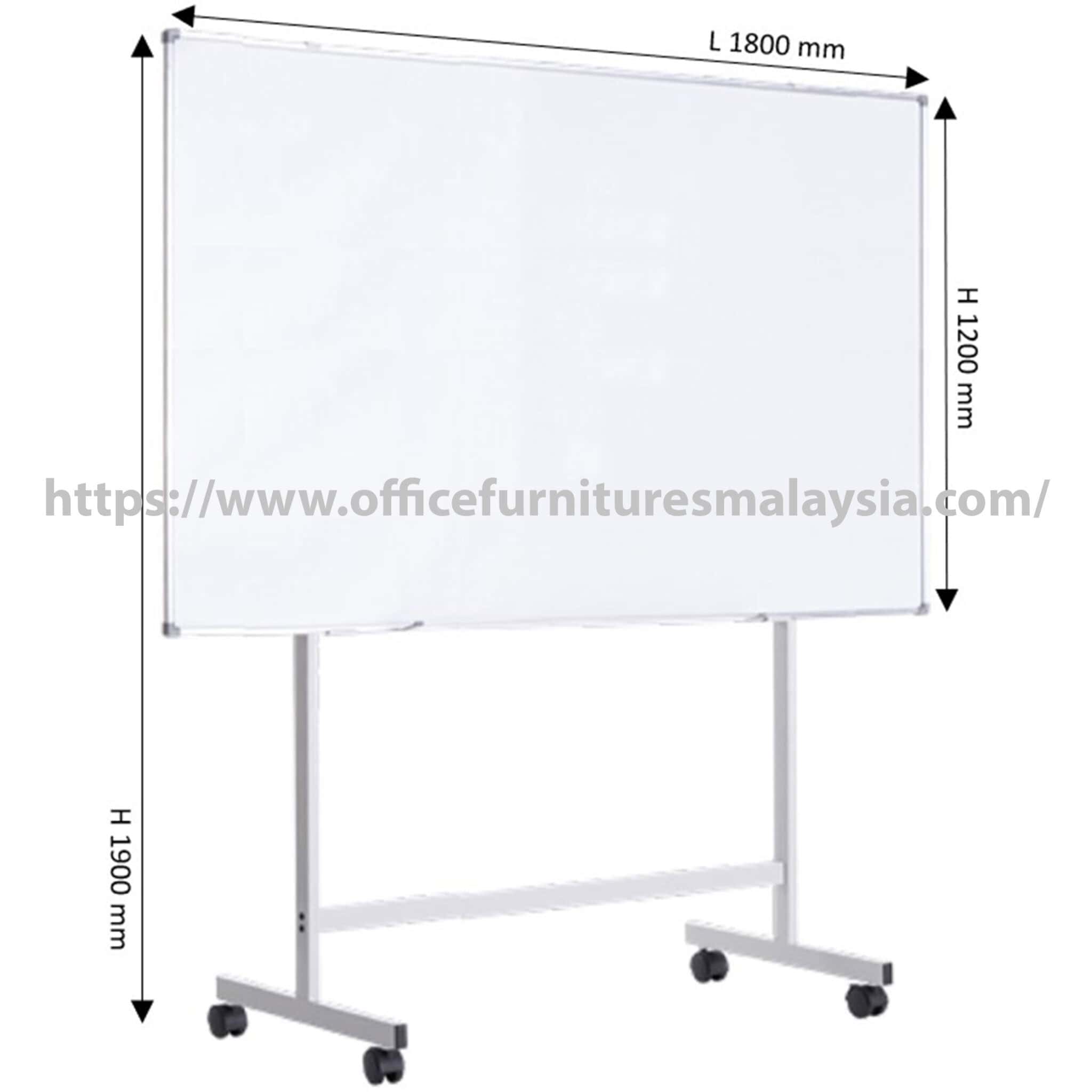 4ft X 6ft Single Side Magnetic White Board With Mobile Stand SMOF46MC3 ...