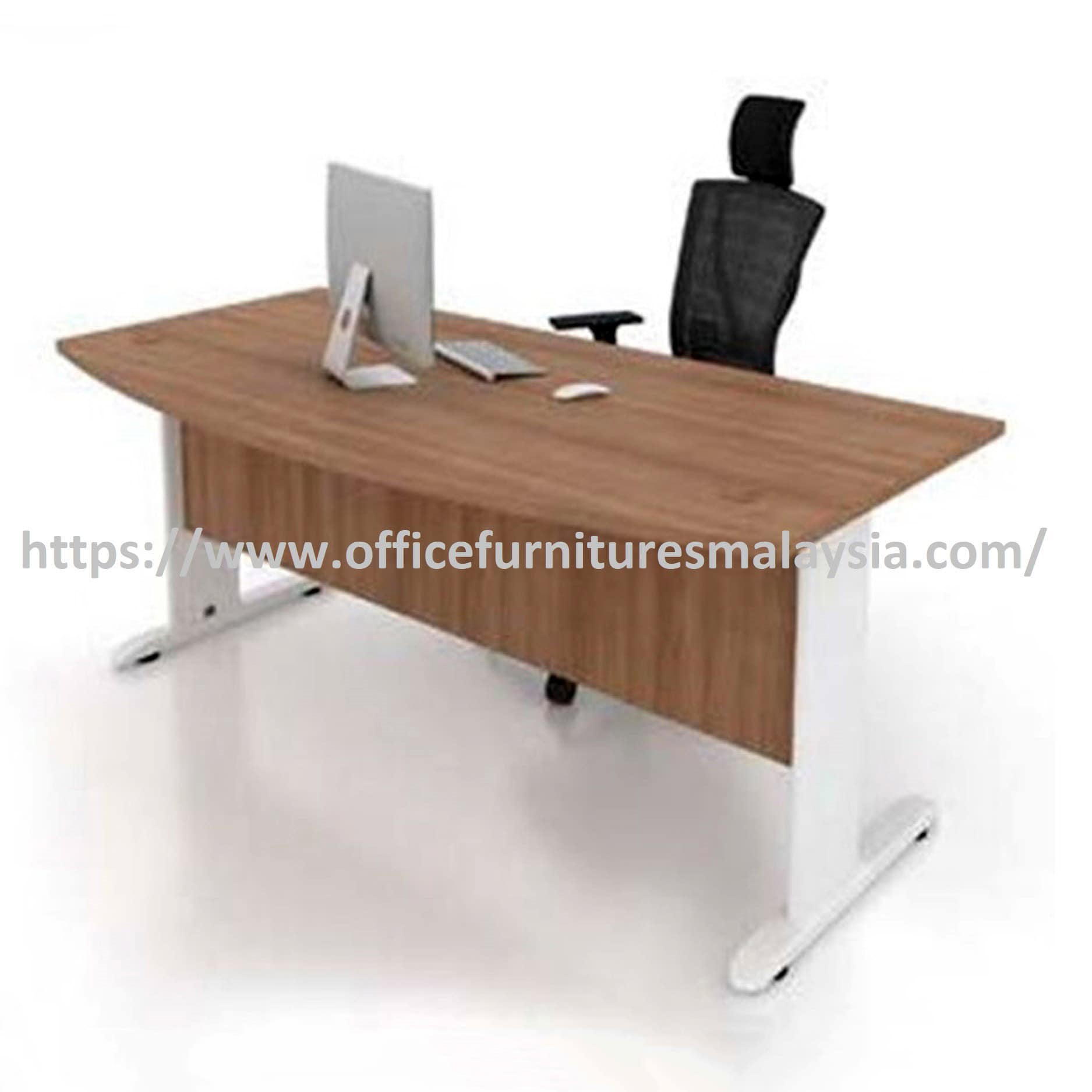 5 Ft Modern Denotere D Shape Rectangular Manager Table OFFXC1575MD ...