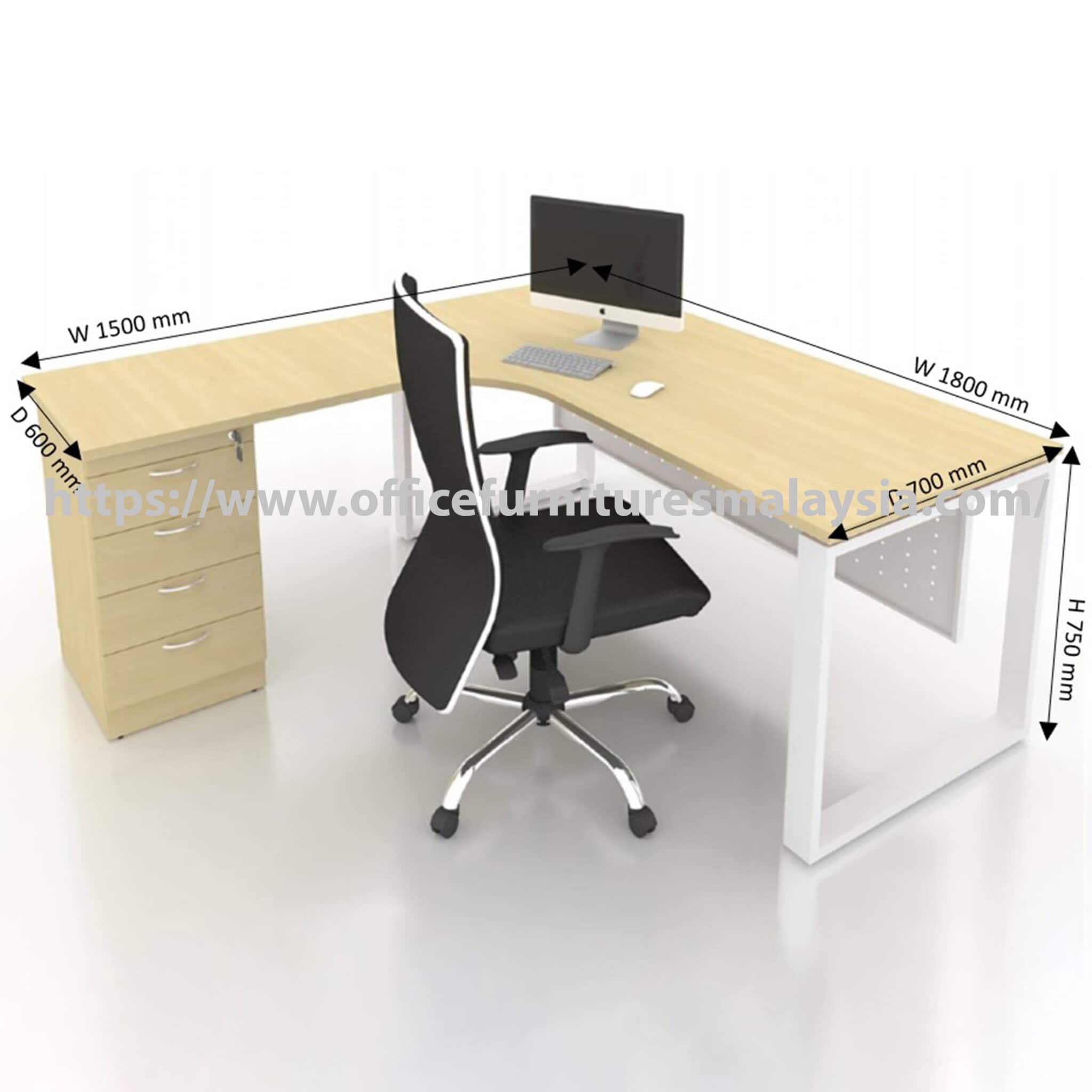 6 Ft X 6 Ft Office L Shaped Table With Drawer SLD1818 Selangor, KL ...