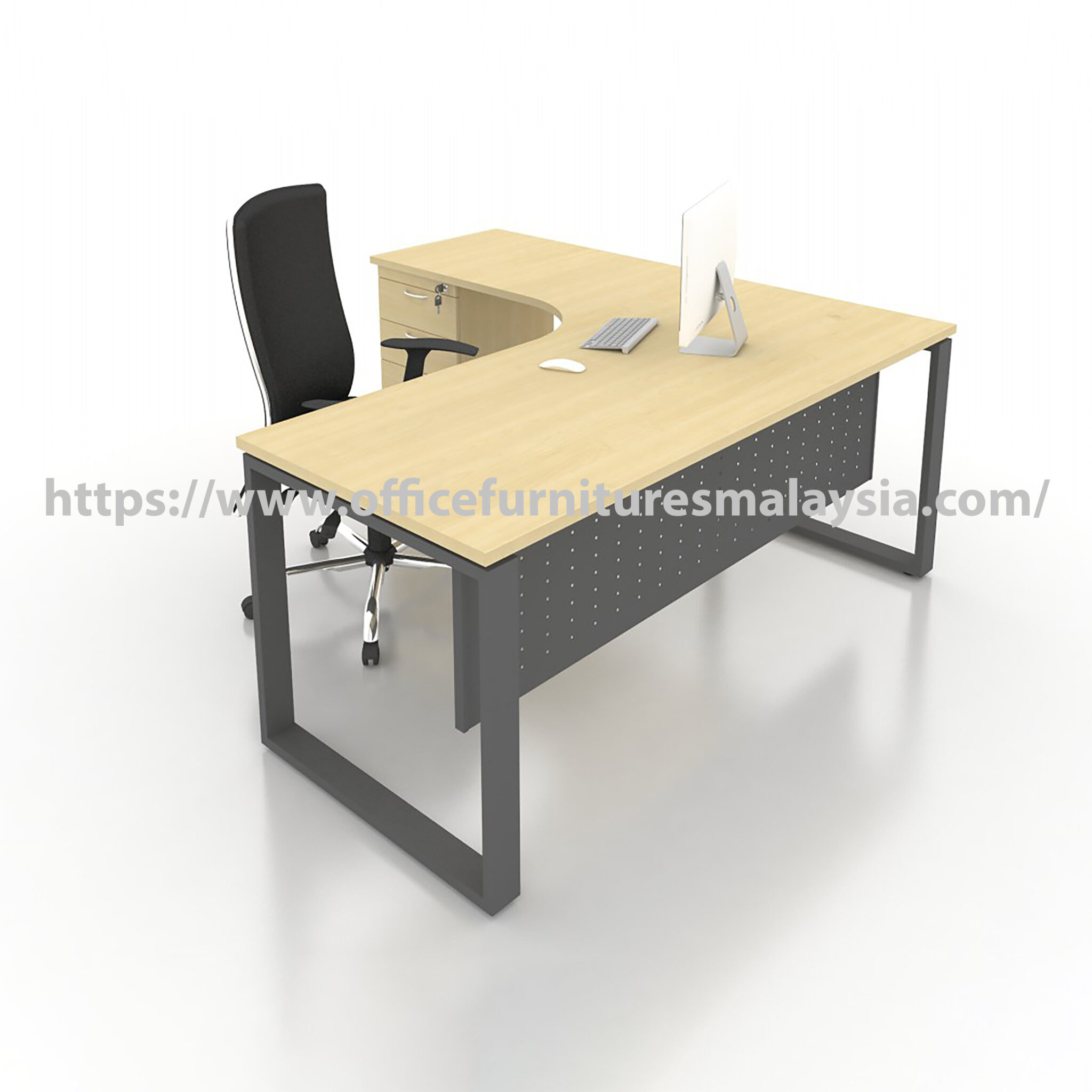 5 Ft X 4 Ft Office L Shaped Table With Drawer SLD1512 Cafe, Pub ...