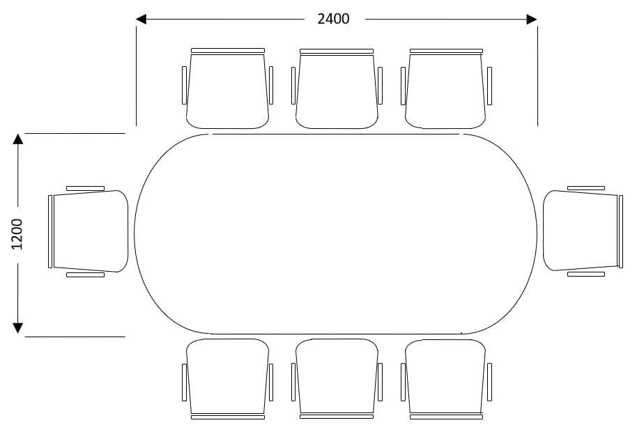 8 Ft Champion Oval Conference Table OFHOE24 Selangor, KL, Shah Alam ...