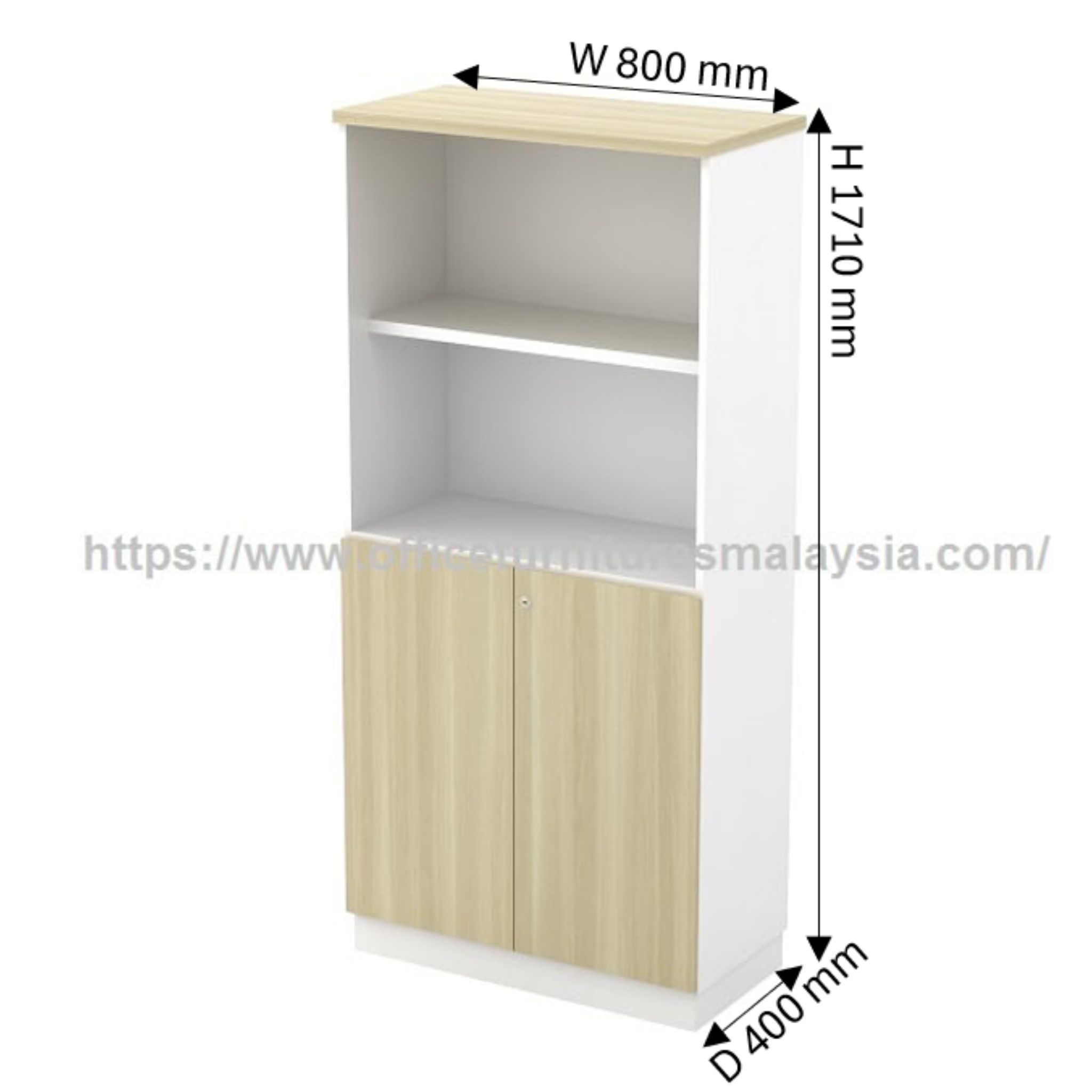 Classic Medium Height File Cabinet With Swinging Door OFSLMOD17E ...