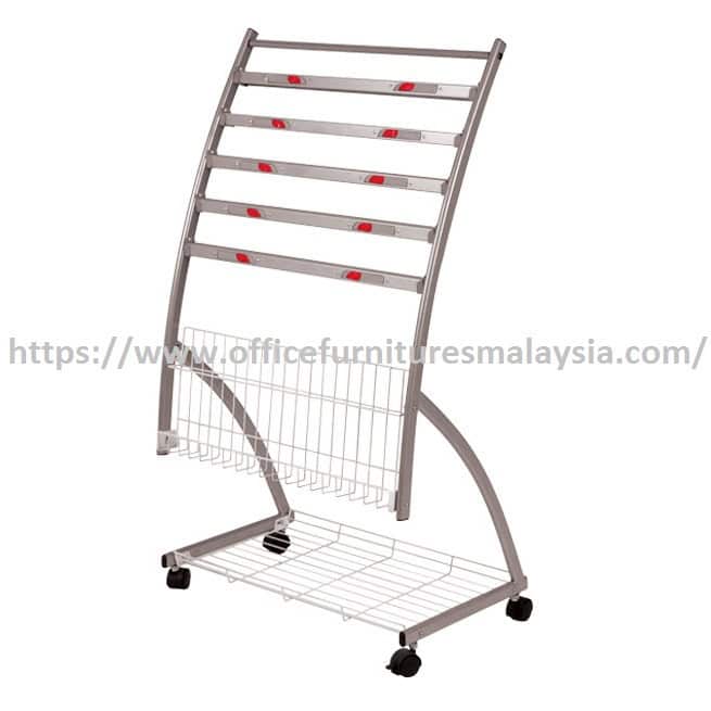 Five Layer Office Newspaper Magazine Storage Rack Stand OFMNR517 ...
