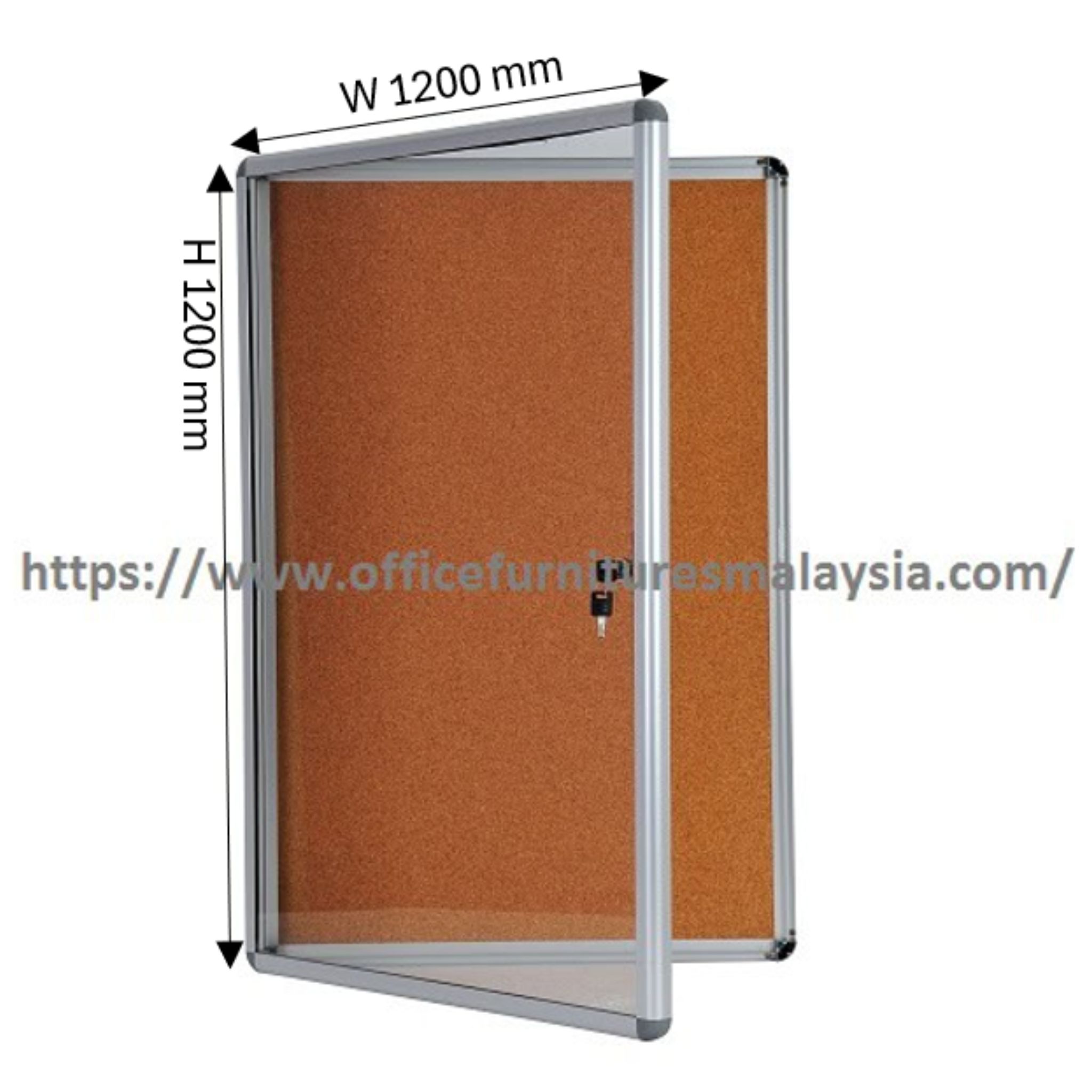 4ft X 4ft Display Case Notice Cork Board OFDCC44 Selangor, KL, Malaysia ...