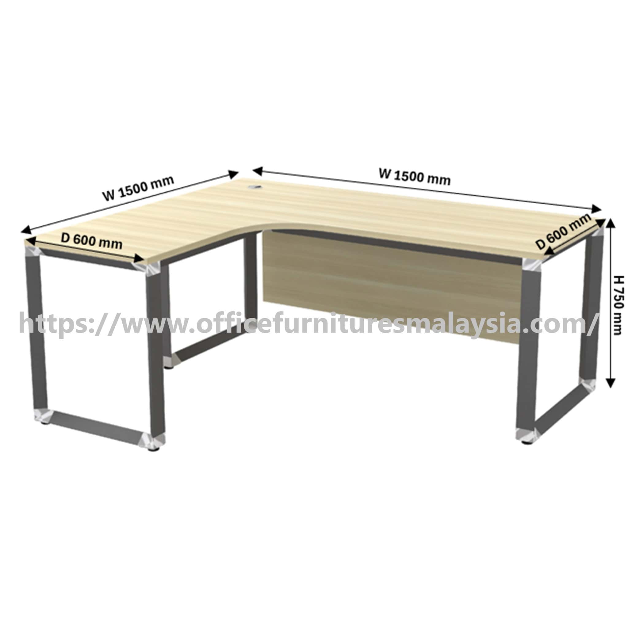 5 Ft X 5ft Mercy L-Shaped Manager Table OFOWL552 Selangor, KL, Malaysia ...