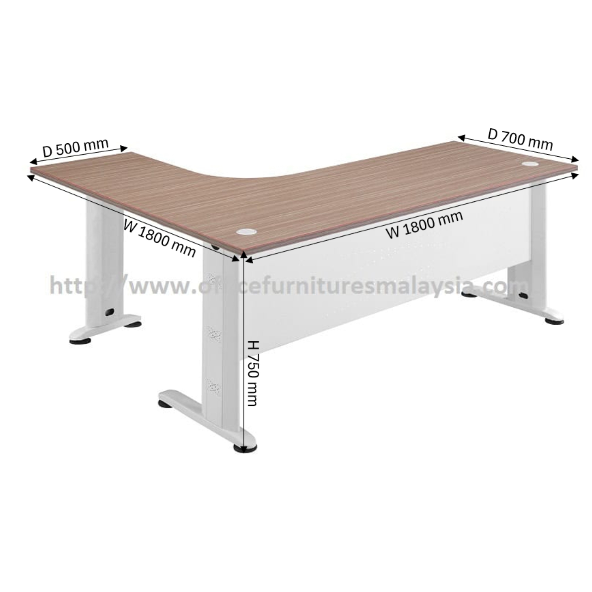 6 Ft X 6ft Office Table-Desk Model: MR-TMI1818 (Left) Cafe, Pub ...