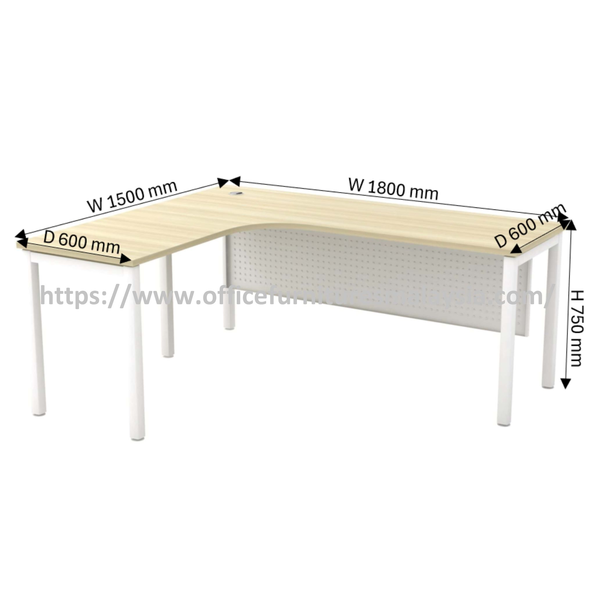 6 Ft X 5 Ft Simple L Table OFSML652 Office Desks & Tables Study Tables ...