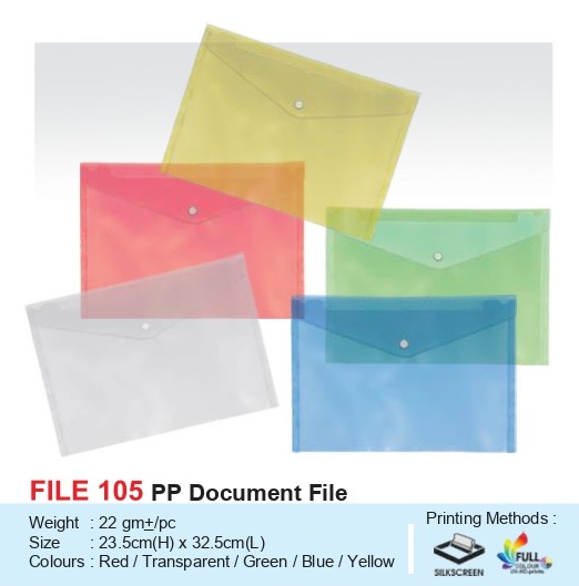 FILE 105 PP Document File Gift New Arrive Shah Alam, Selangor, KL ...