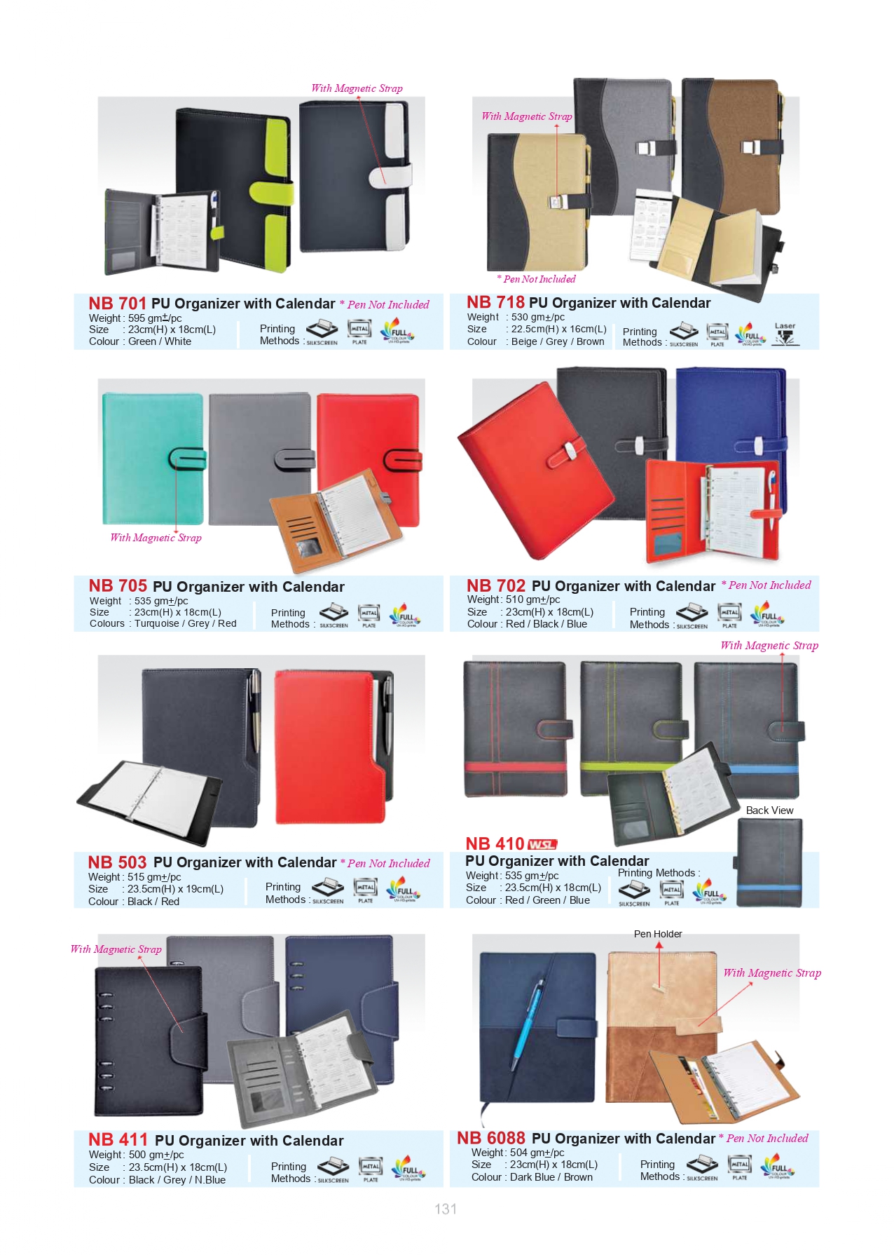 NB 411 PU Organizer With Calendar Gift Notebook Shah Alam, Selangor, KL ...