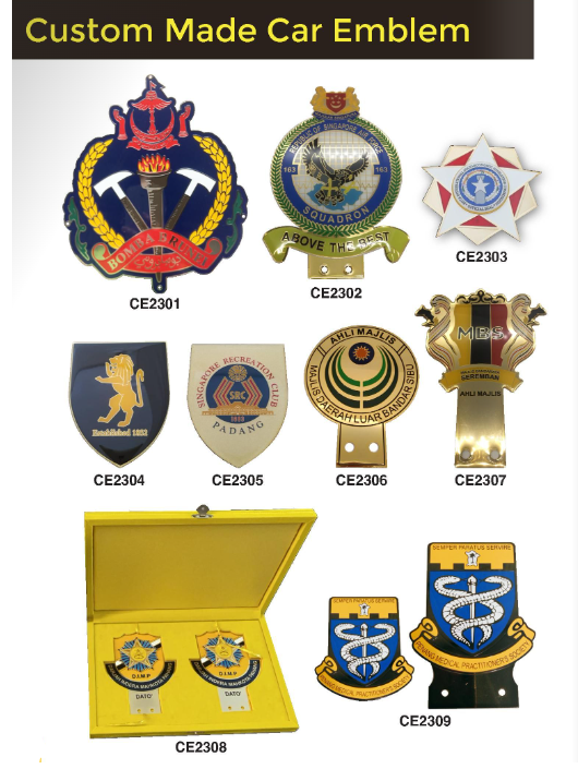 CUSTOM MADE CAR EMBLEM Printing Services Shah Alam, Selangor, KL ...