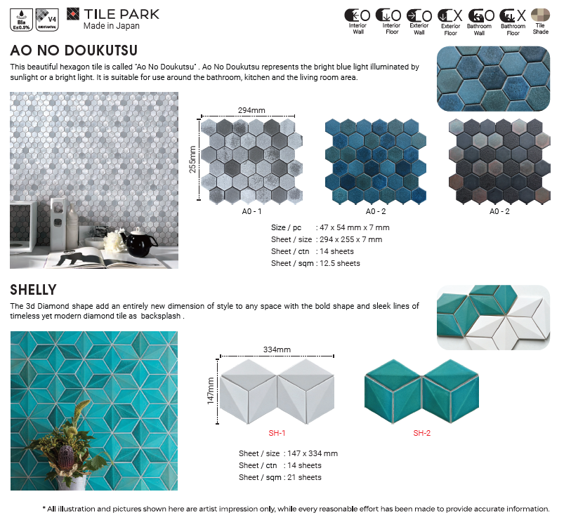AO-2 (AO NO DOUKUTSU) Tiles 75X150 MM KL, Selangor, Malaysia Supplier ...