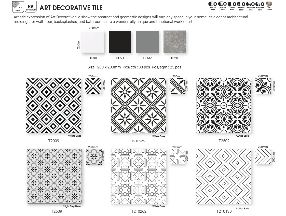 T2502 (ART DECORATIVE TILE) KL, Selangor, Malaysia Supplier ...