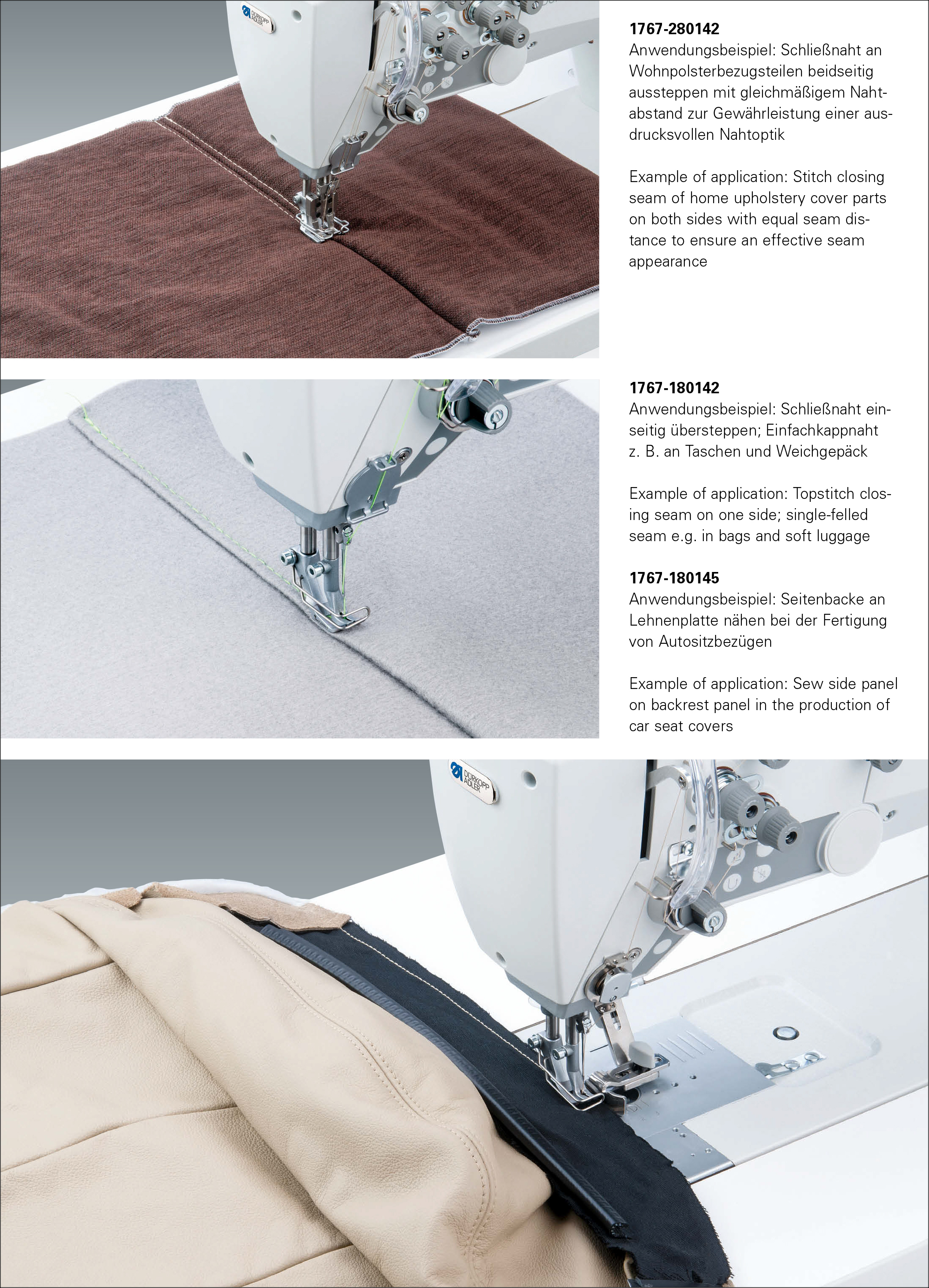 DUERKOPP ADLER/1767 LOCKSTITCH FLAT BED MACHINE Batu Pahat, Johor ...
